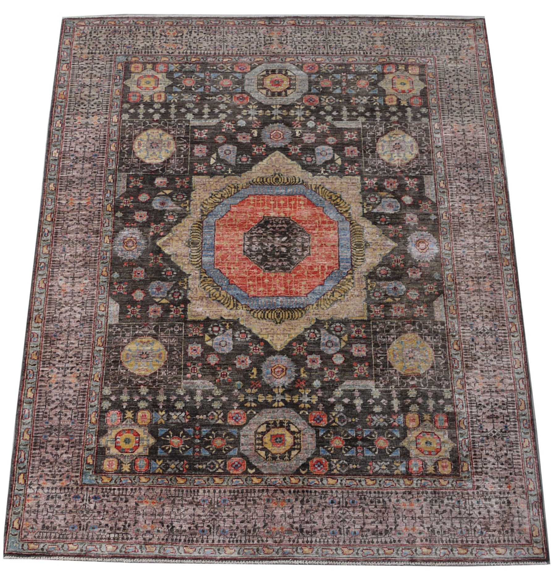 6x9 Tibetan Wool Area Rug | Main Street Oriental Rugs