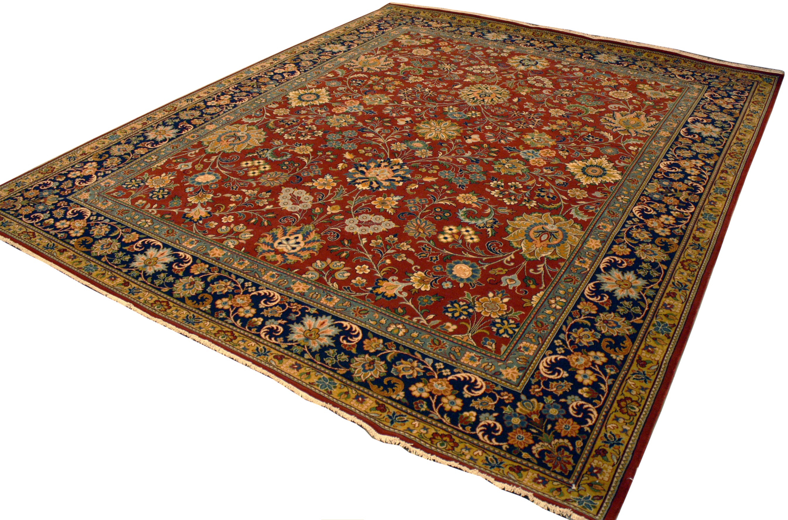 8x9.10 Indian Agra Wool Rug | Main Street Oriental Rugs