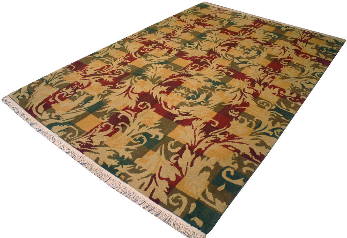 6x9 Tibetan Wool Area Rug | Main Street Oriental Rugs