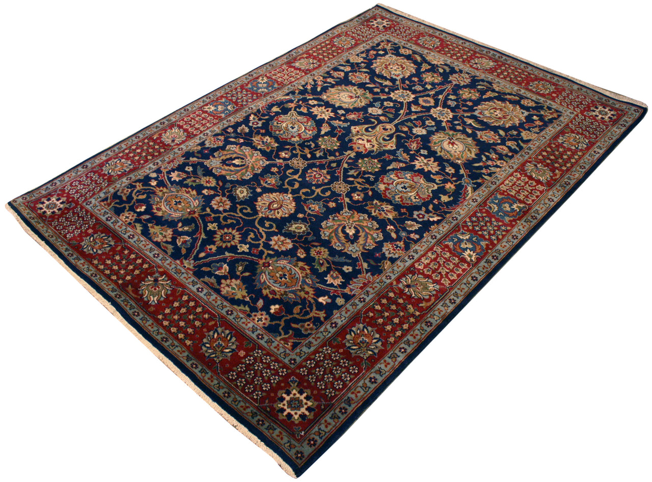 4x6 Indo-Persian Kashan Wool Rug | Main Street Oriental Rugs